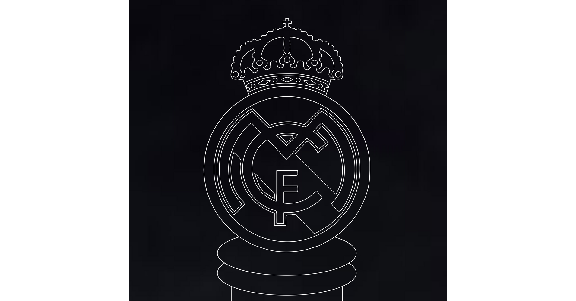 Real Madrid Led lámpa Dekorbolt.hu